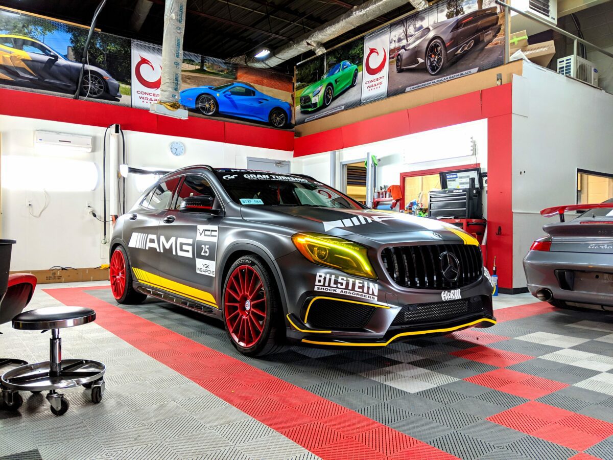 Mercedes-Benz GLA Satin Dark Grey - Concept Wraps