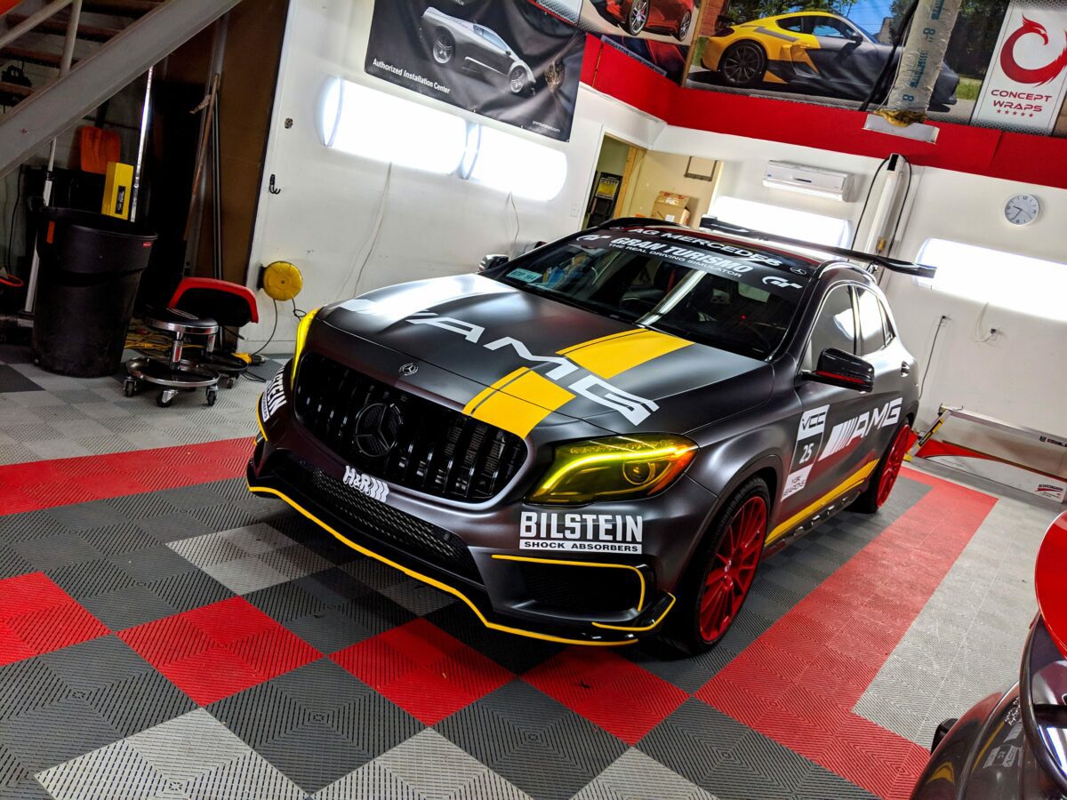 Mercedes-Benz GLA Satin Dark Grey - Concept Wraps