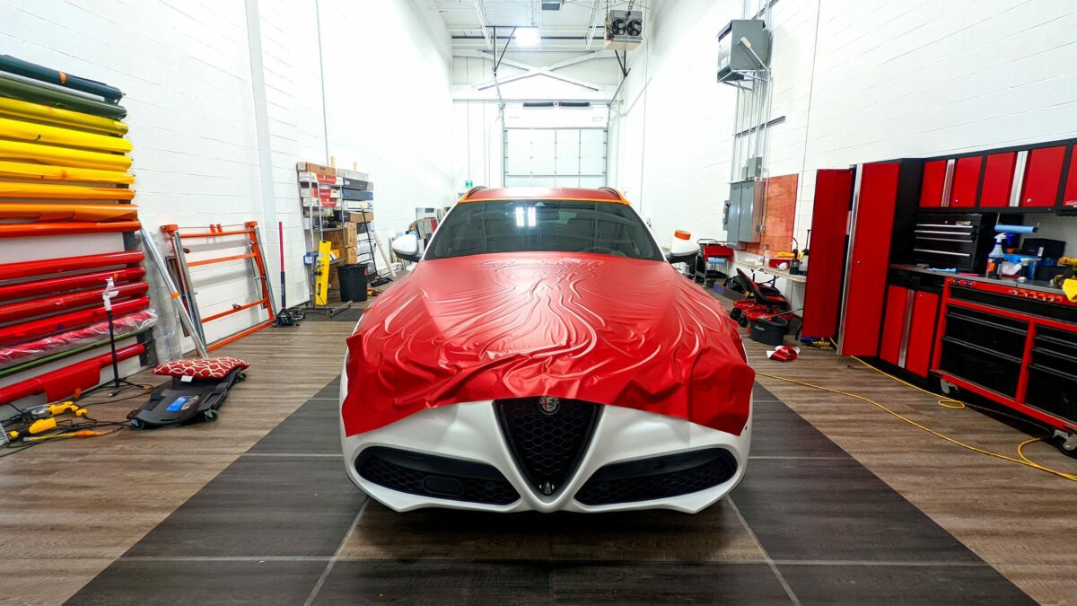 Alfa Romeo Stelvio Matte Iced Red Titanium - Concept Wraps