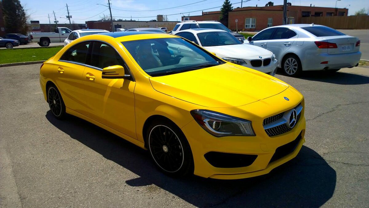 Mercedes-Benz CLA Bright Yellow - Concept Wraps