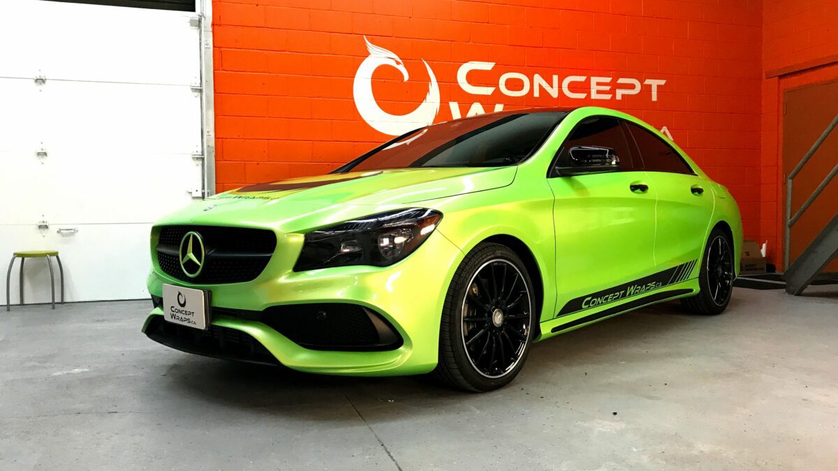 Mercedes-Benz CLA Pearl Light Green - Concept Wraps