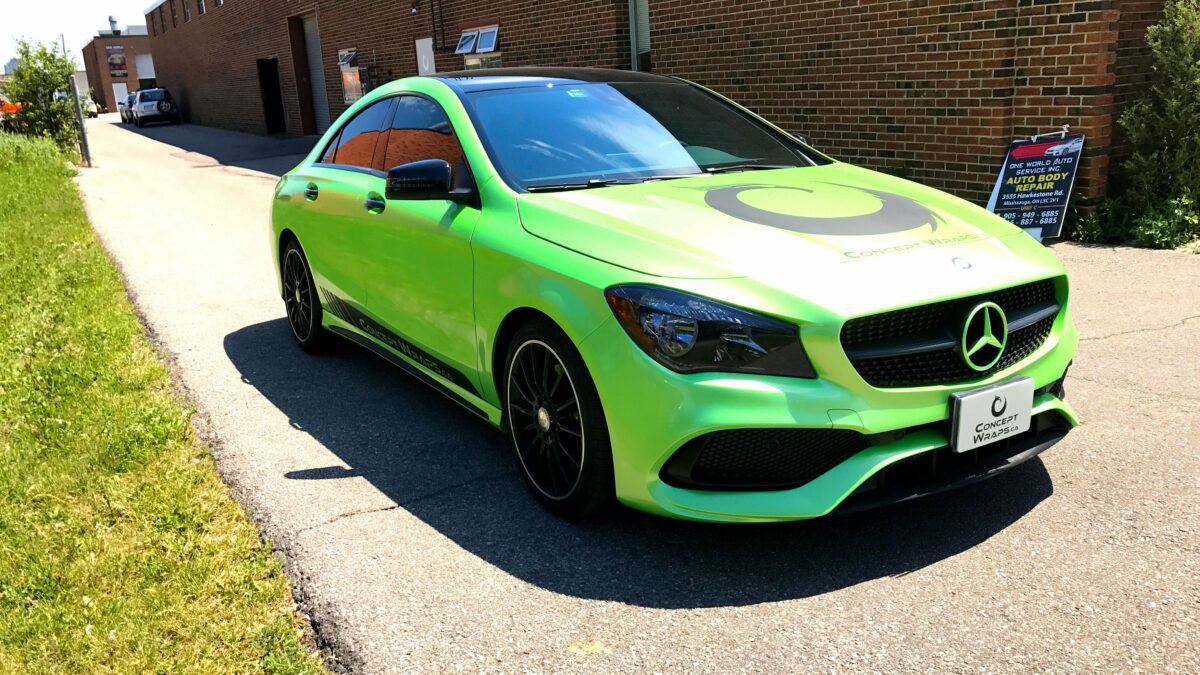 Mercedes-Benz CLA Pearl Light Green - Concept Wraps