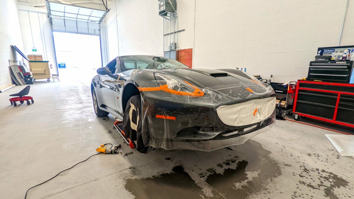 Ferrari California Partial Gloss Black PPF - Concept Wraps