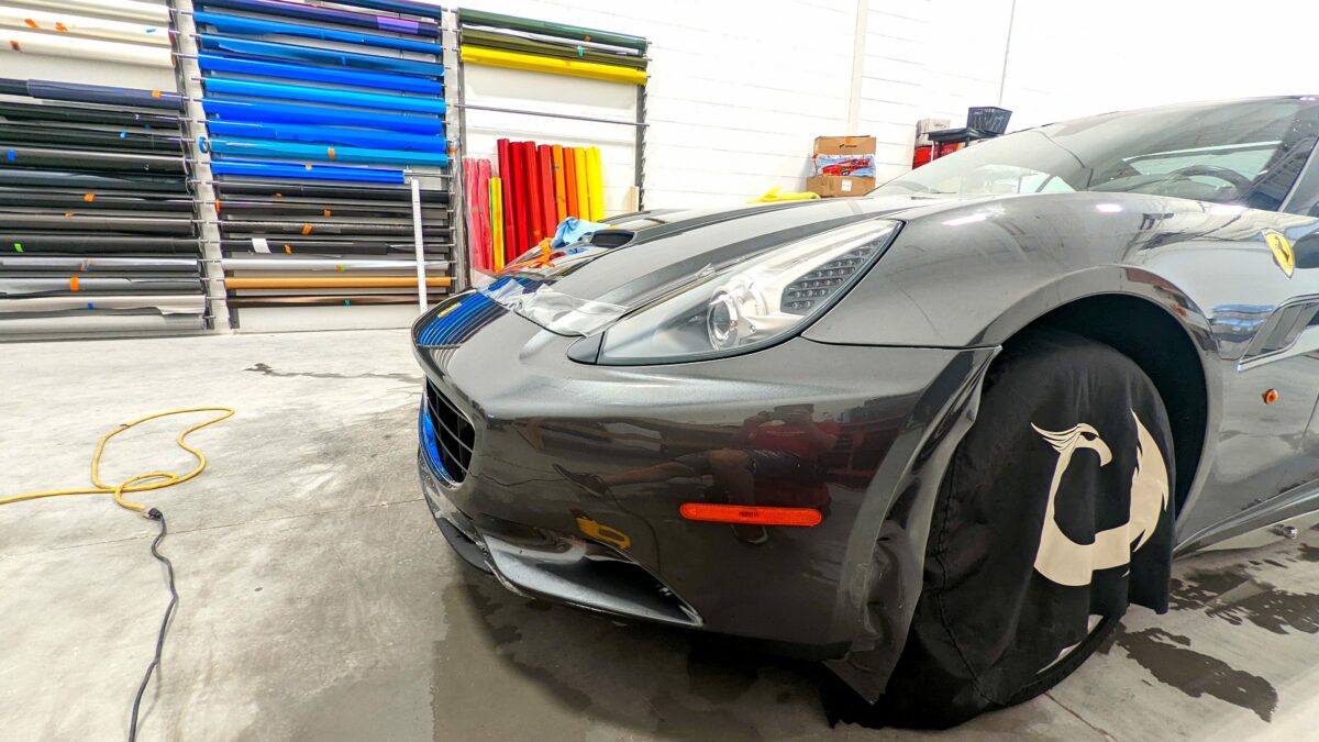 Ferrari California Partial Gloss Black PPF - Concept Wraps