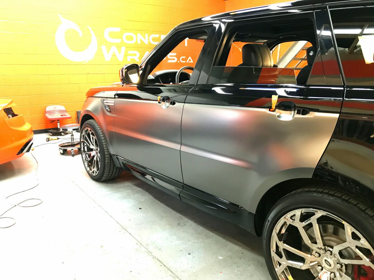 Range Rover Sport Satin Black Chrome - Concept Wraps