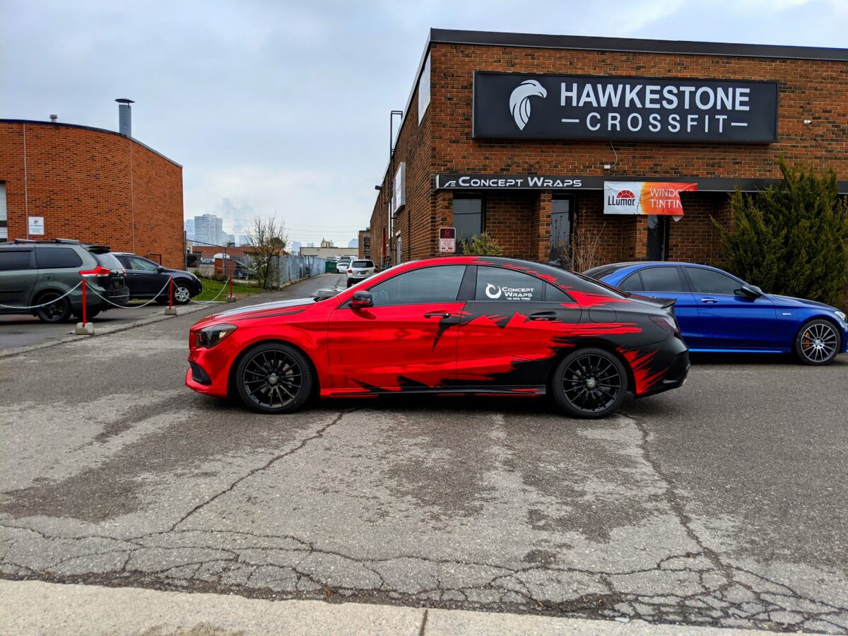 Mercedes-Benz CLA Red Chrome - Concept Wraps